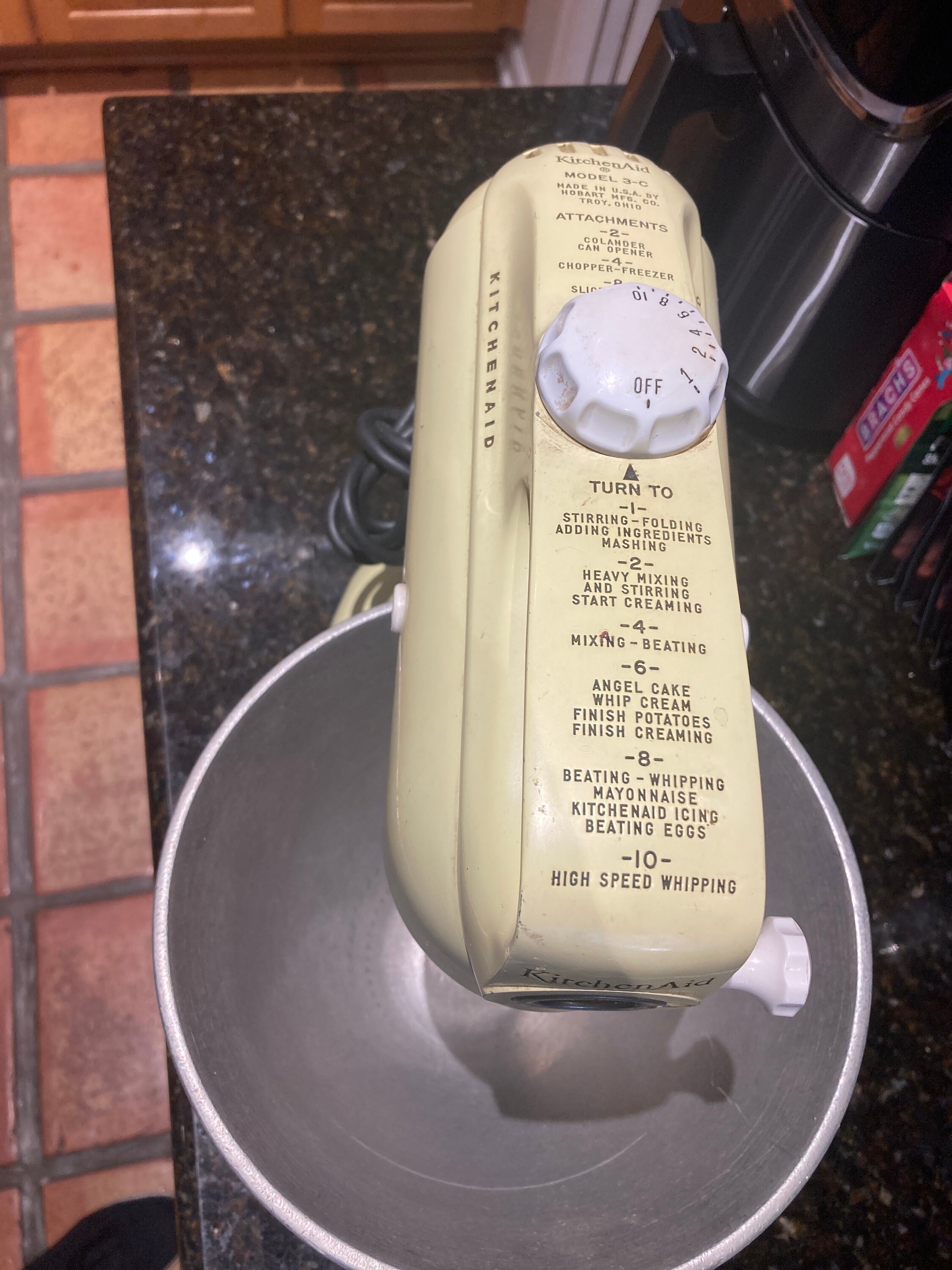 Vintage Kitchenaid Mixer Model 3C Box 2 - Etsy