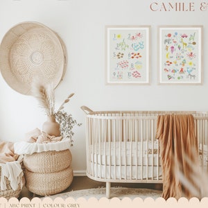 A-Z Alphabet Kids Wall Art | Hand Painted Educational Nursery ABC ...