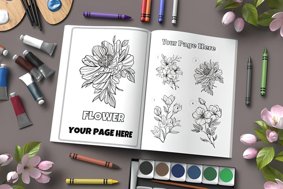 Childrens Colouring for Kids, Personalised Colouring Cards, Childrens ...