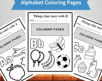 Printable Alphabet Coloring Pages Worksheets 26 Pages Preschool ...