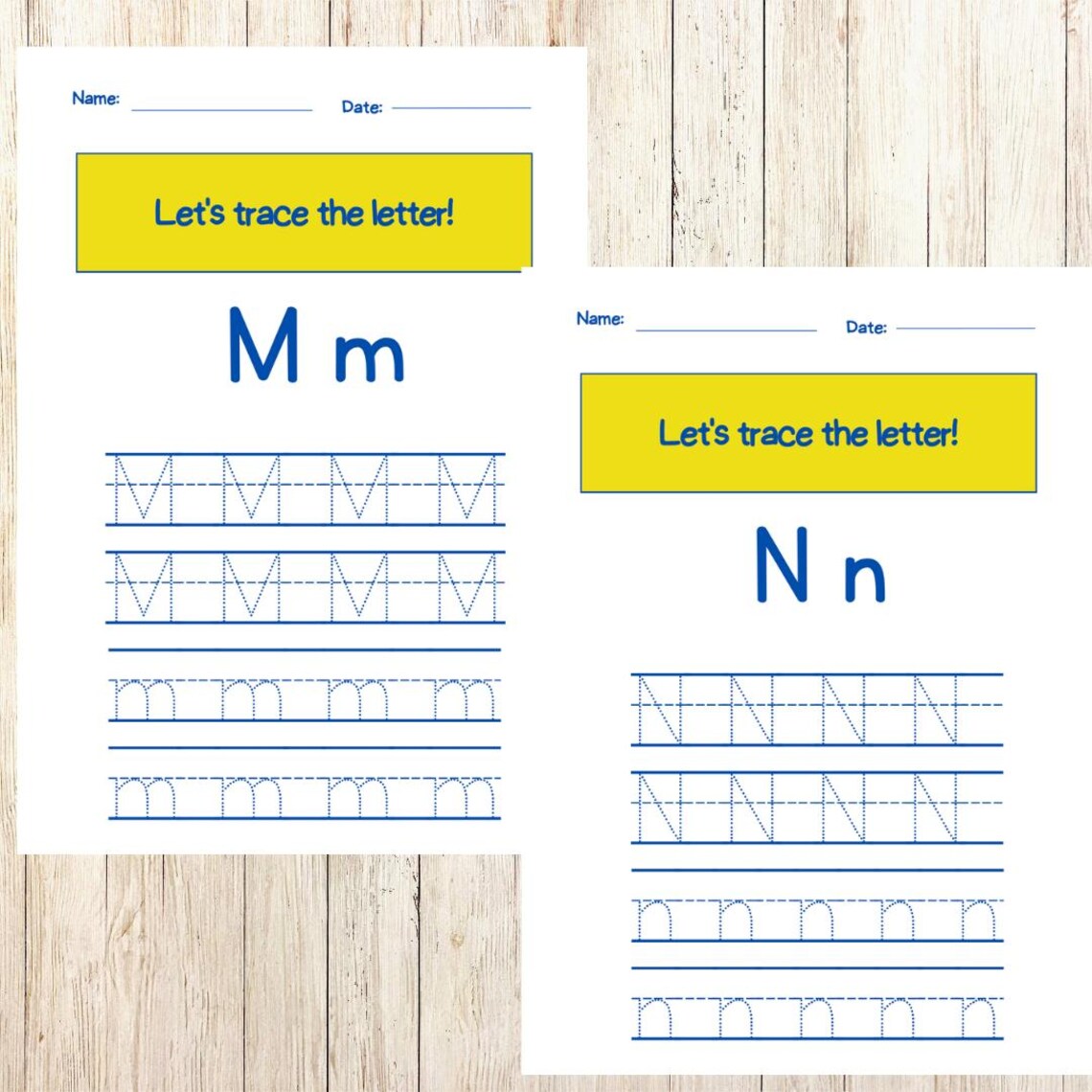 Alphabet Tracing Worksheets, Educational Prints, Printable Uppercase ...