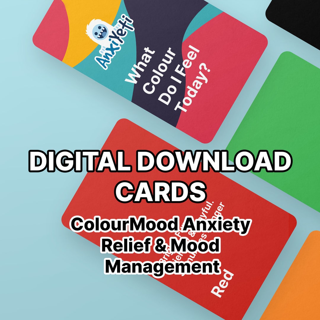 DIGITAL Colourmood: Colour-coded Cards for Improved Mental Wellbeing - Etsy
