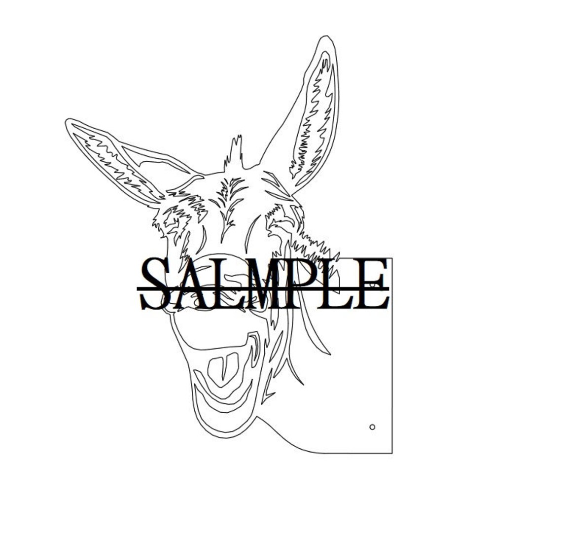 DXF File Ready to Cut a Laughing Donkey**file ONLY** - Etsy Canada