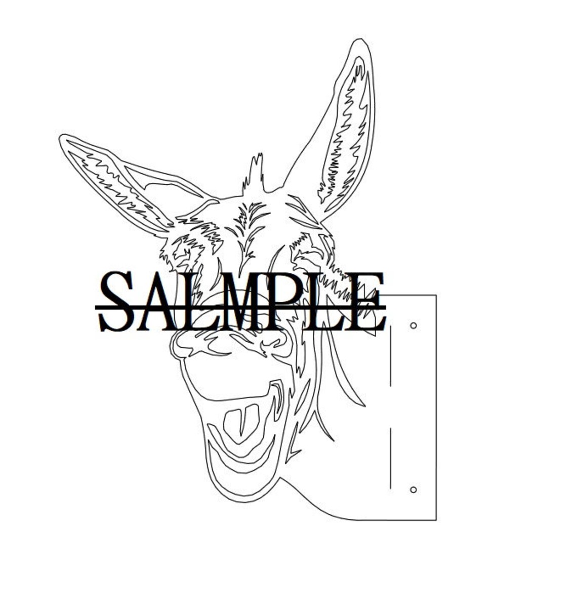 DXF File Ready to Cut a Laughing Donkey**file ONLY** - Etsy Canada