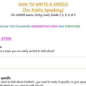 Public Speaking Guide Speech Writing Guide Speech Writing Tips Speaking ...