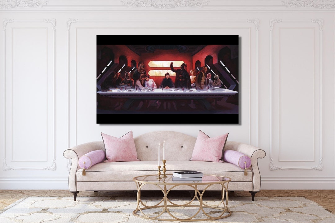 Last Supper Starwars,starwars Last Supper Wall Art,starwars Canvas ...