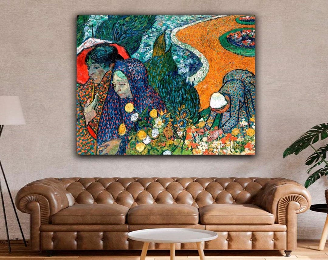 Van Gogh Memory of the Garden at Etten Ladies of Arles 1888 Canvas ...