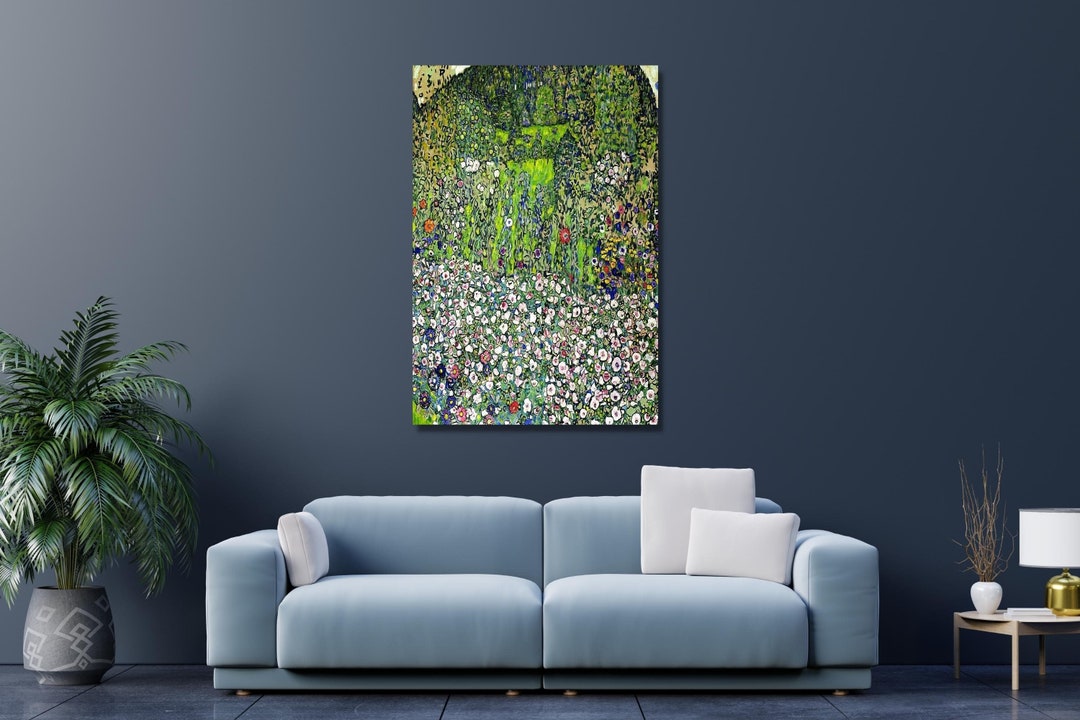 Gustav Klimt Park Landscape With Hill Top CANVAS WALL ART Garden Path ...