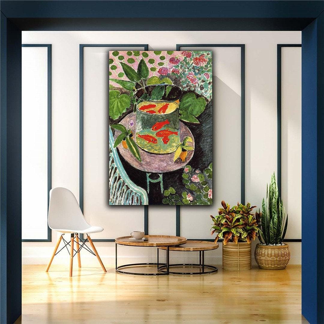 Henri Matisse the Goldfish 1912 Canvas Print Wall Art,matisse Poster ...