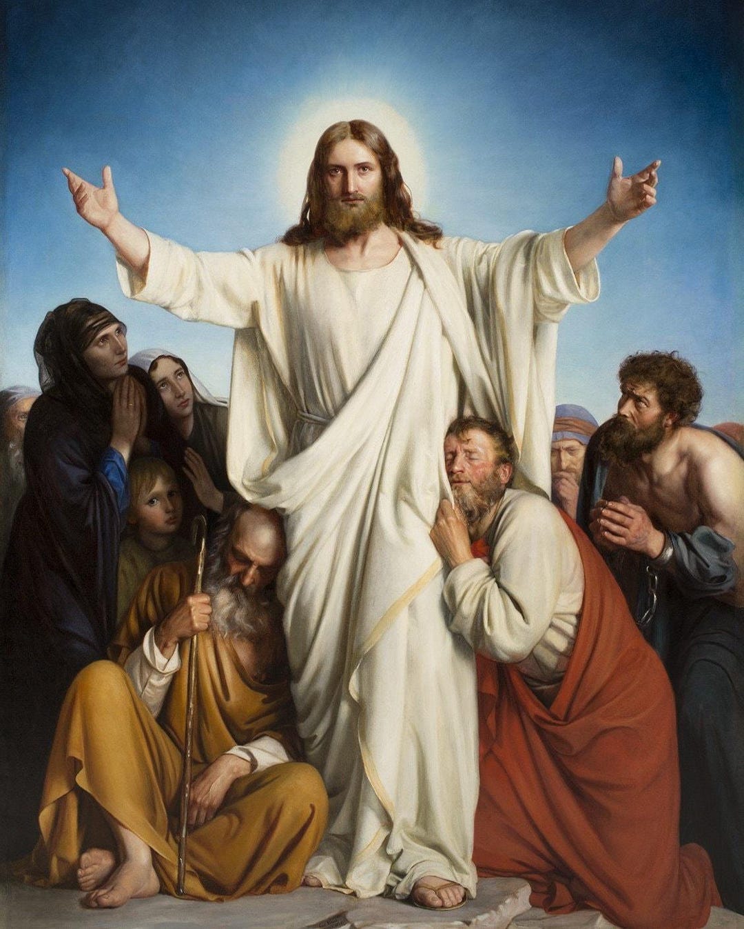 Carl Bloch Christus Consolator Canvas Print Wall Art,carl Bloch Poster ...