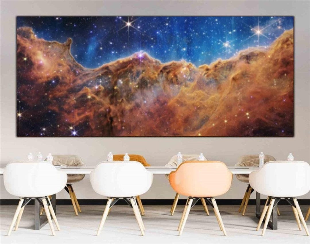 Stars Kids Room Canvas Print Wall Art Nasa Carina Nebula Deep Field ...