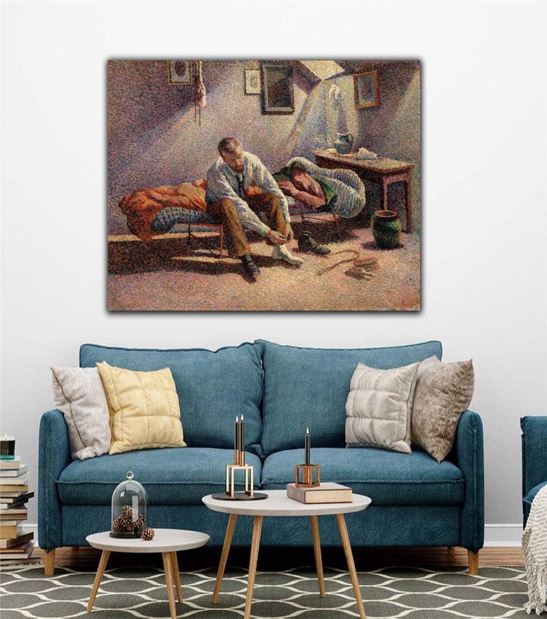 Maximilien Luce Morning Interior 1890 Canvas Print Wall Art,luce ...