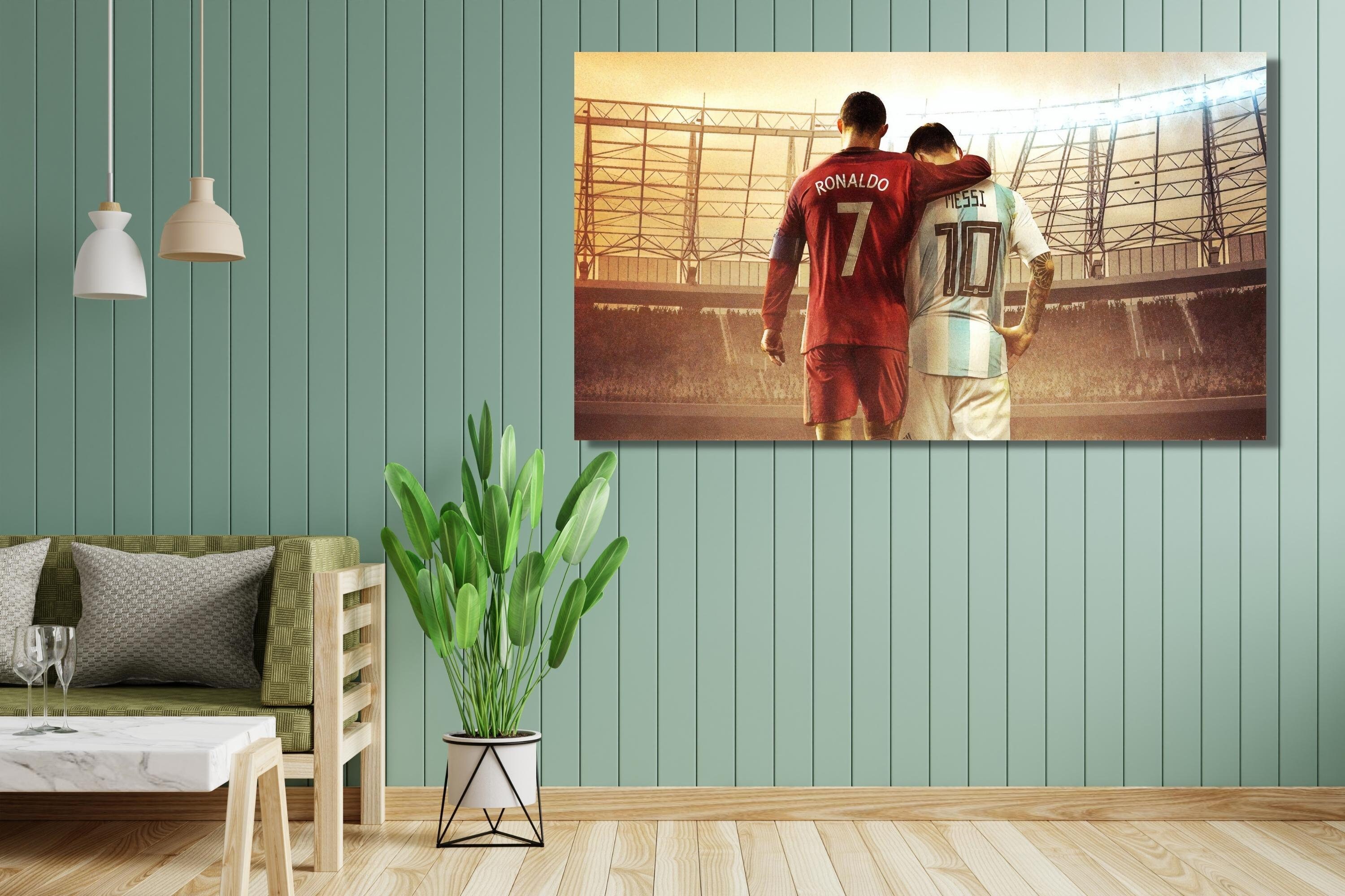 Lionel Messi Et Cristiano Ronaldo Poster vendu par Odia | SKU 1263003 ...