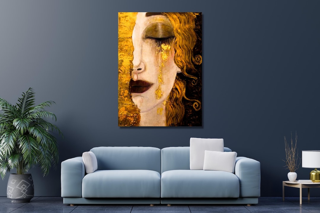 Gustav Klimt Freyas Tears Canvas Wall Art Klimt Golden Tears Gallery ...