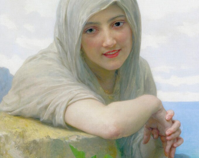 William-adolphe Bouguereau, Gabrielle Cot, 1890 | Art Print | Canvas ...