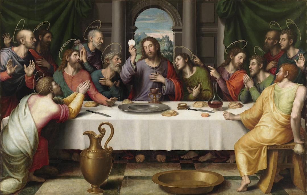 Vicente Juan Macip the Last Supper 1500 Canvas Print Wall Art,juan ...