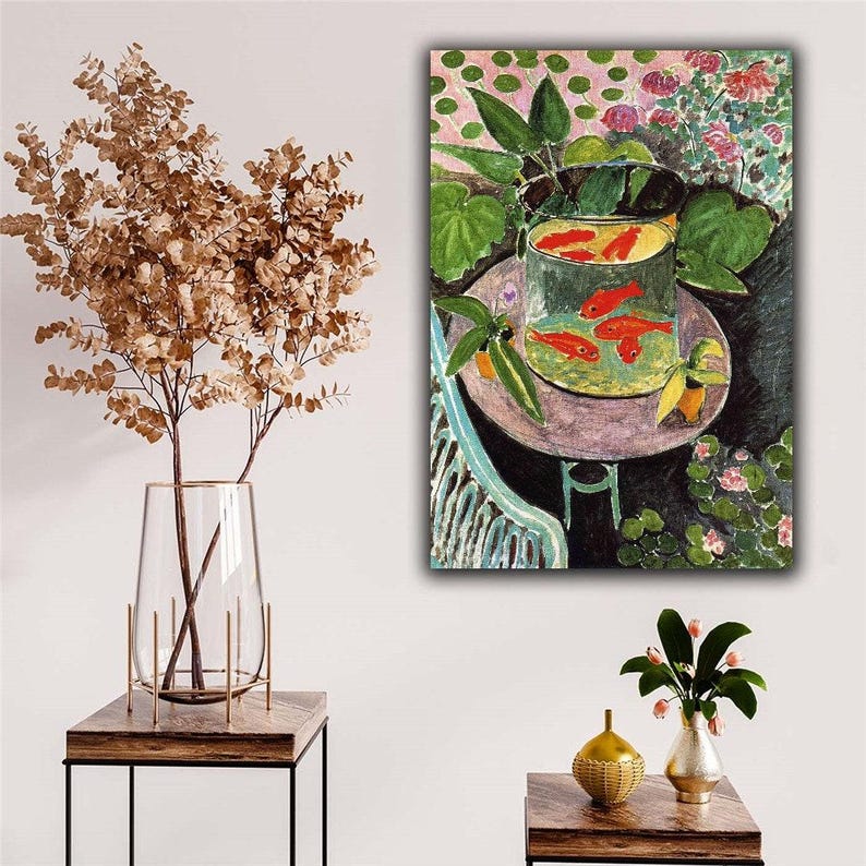 Henri Matisse the Goldfish 1912 Canvas Print Wall Art,matisse Poster ...