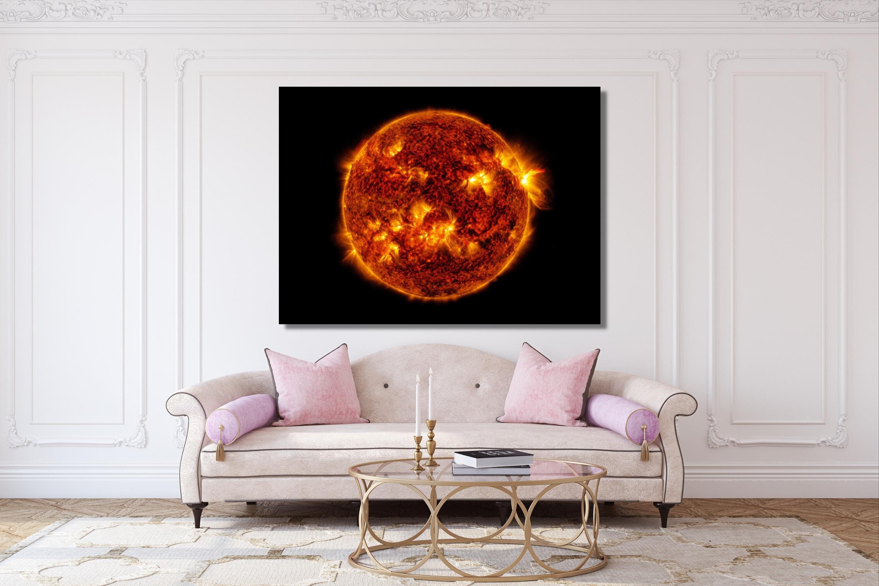 Sun Canvas Wall Art Sun Photo From Space Real Sun Photo Print Nasa ...
