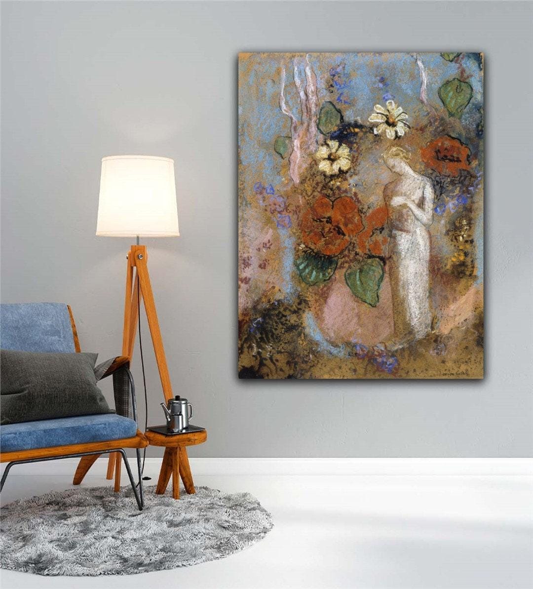 Odilon Redon Pandora Canvas Print Wall Art,odilon Redon Poster,odilon ...