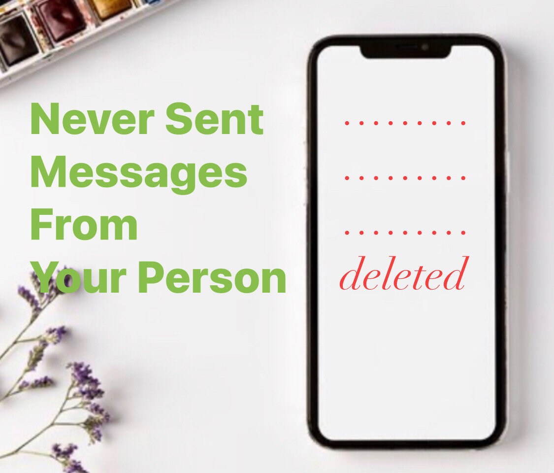 Deleted Messages From Your Person, Confession, Unspoken Words - Etsy