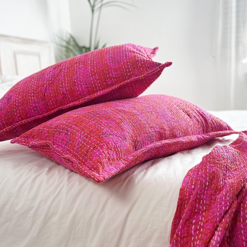 Purple Block Pillow - Etsy UK