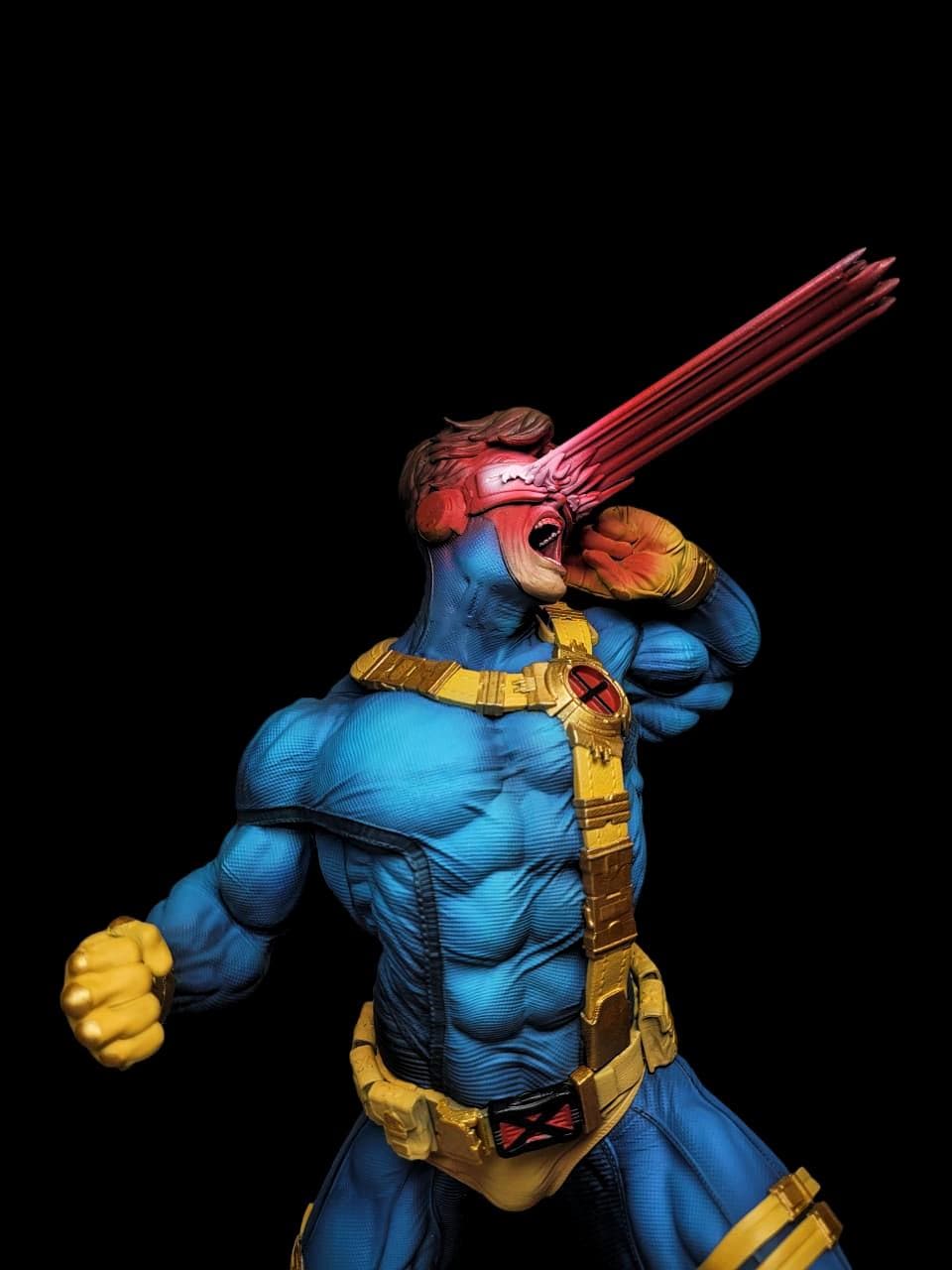 Realistic Cyclops X-men Statue With Laser Blast-highly Detailed Resin ...