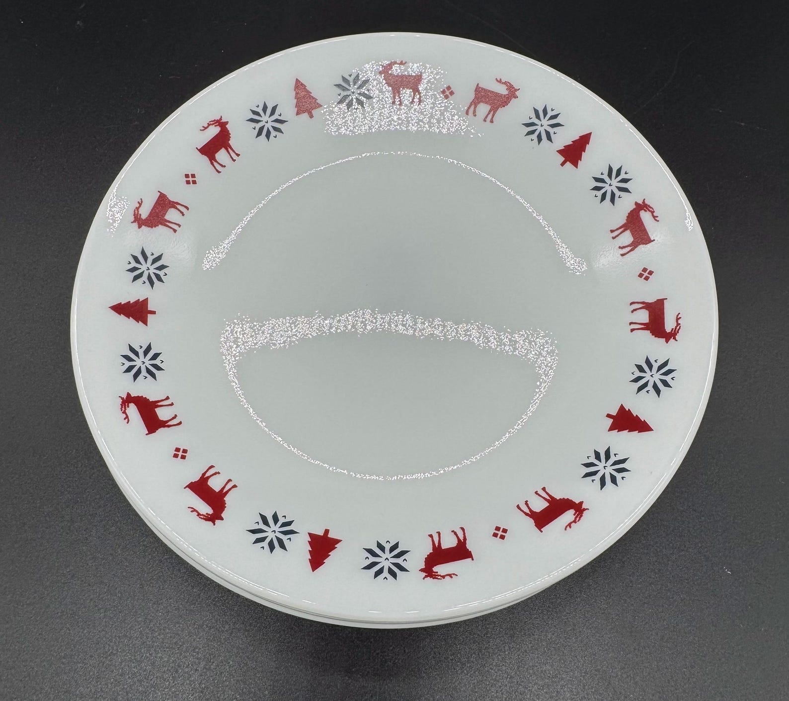 Vintage Set of 4 Corelle Holiday Winter Christmas 6 3/4” Bread & Butter ...