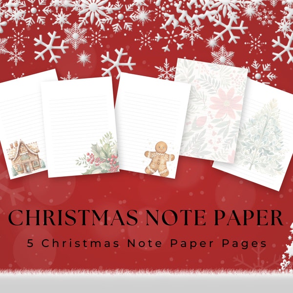 Winter Printable Writing Paper - Etsy