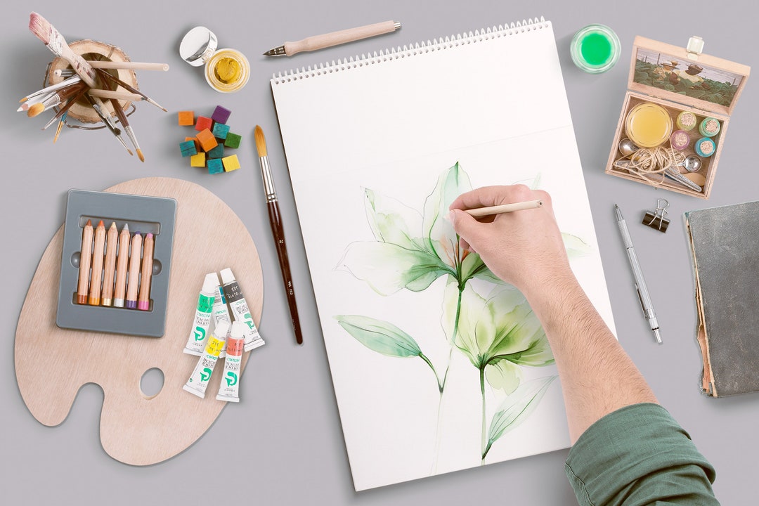 Floral Water Color Clipart Digital Bundle - 24 High-quality Pngs ...