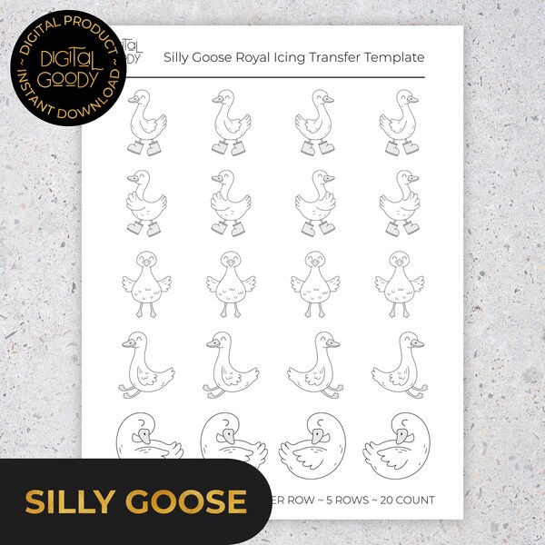 Goose Transfer Sheet - Etsy