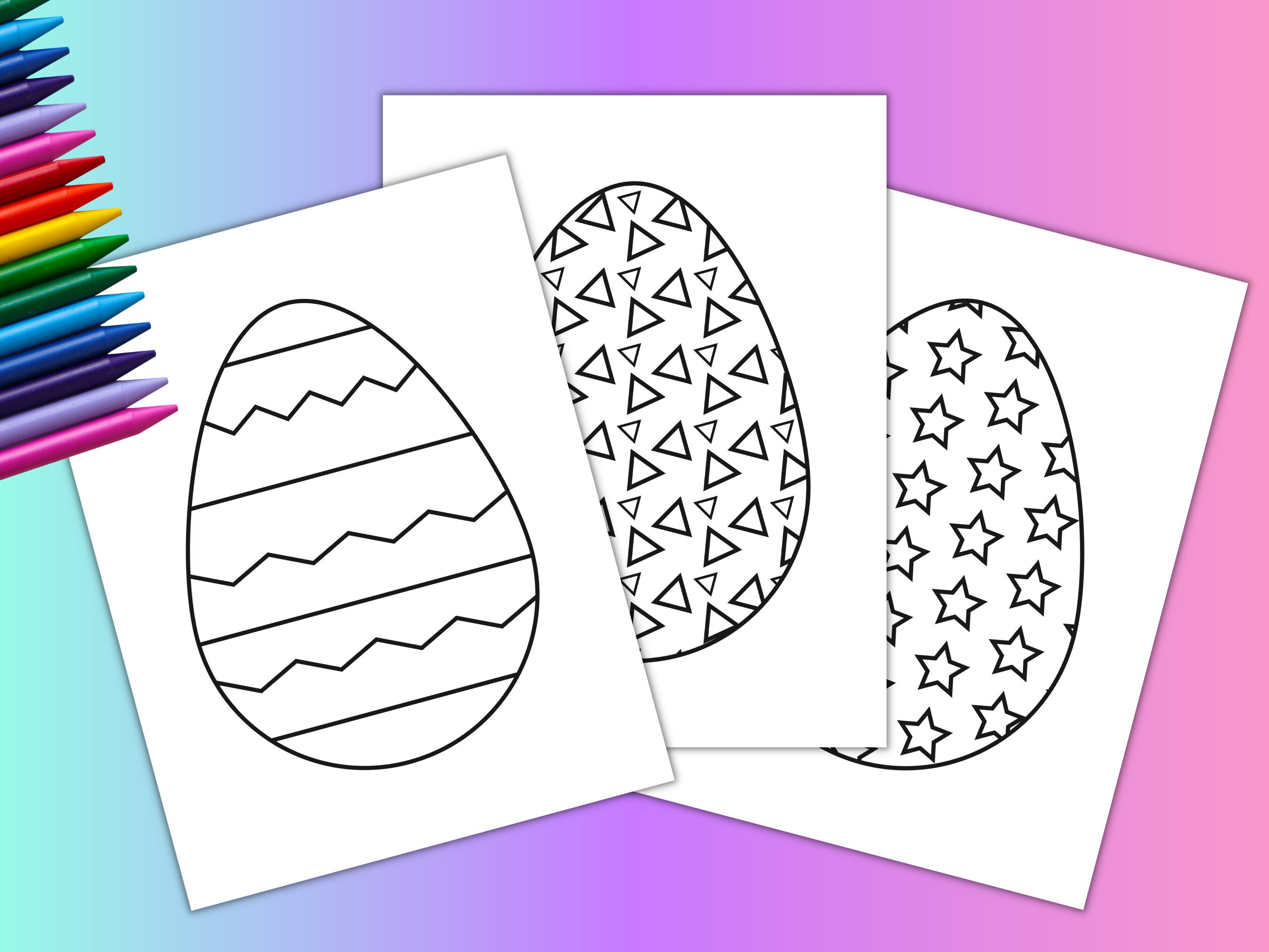 Printable Easter Egg Coloring Book for Kids Easter Coloring Book ...