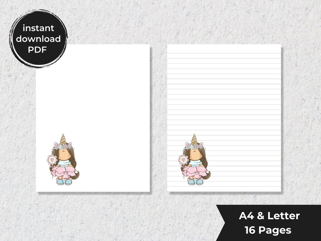 Doll Paper Stationery Set Tilda Sewing Dolls Printable Notepaper ...