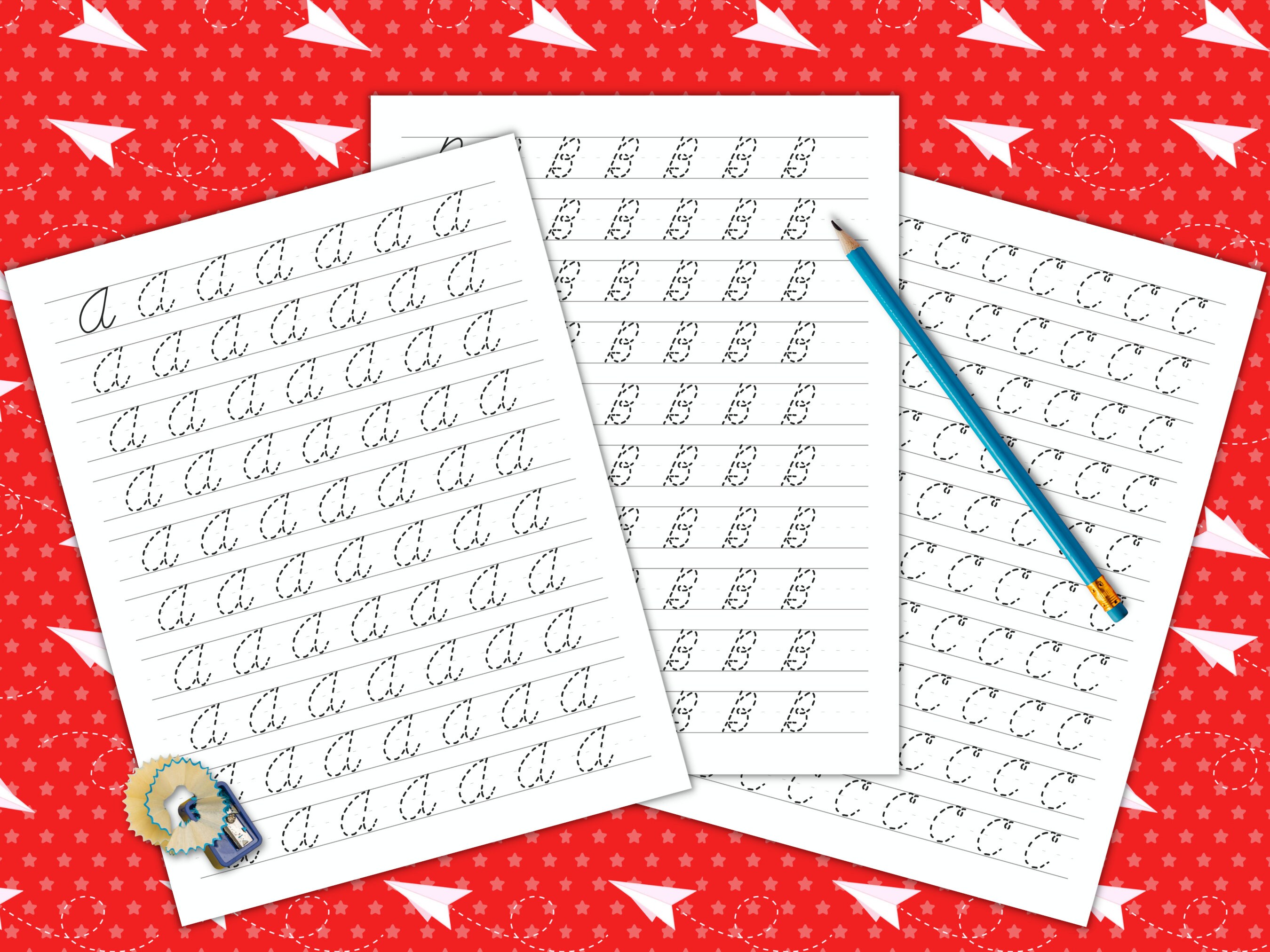 Printable Cursive Tracing Alphabet Workbook Cursive Practice ...