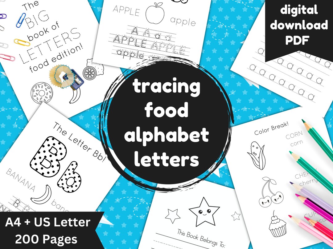 Printable Tracing Alphabet Workbook | Preschool Printable Writing ...