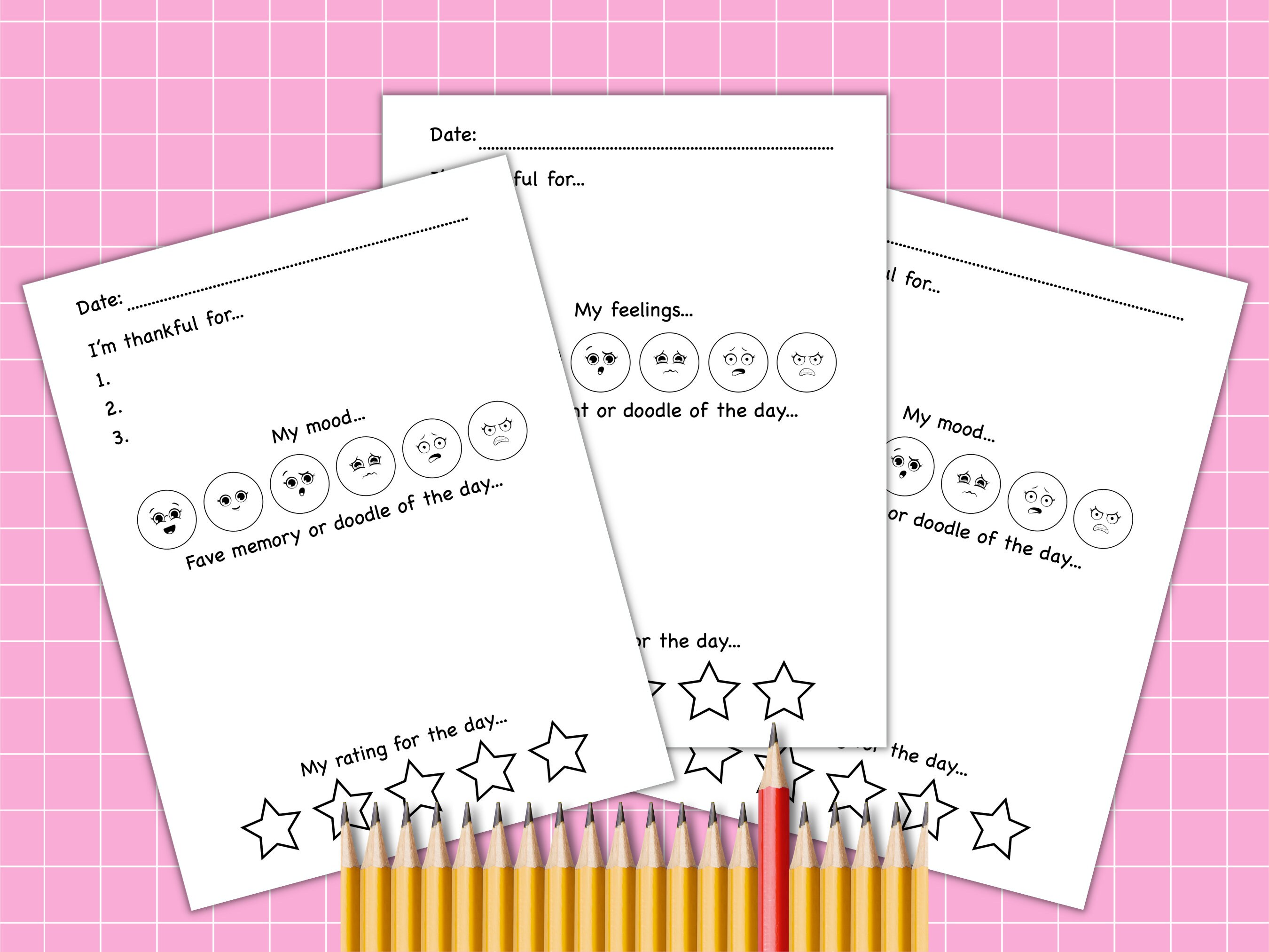 Printable Girls Gratitude Journal Printable Writing Worksheets ...