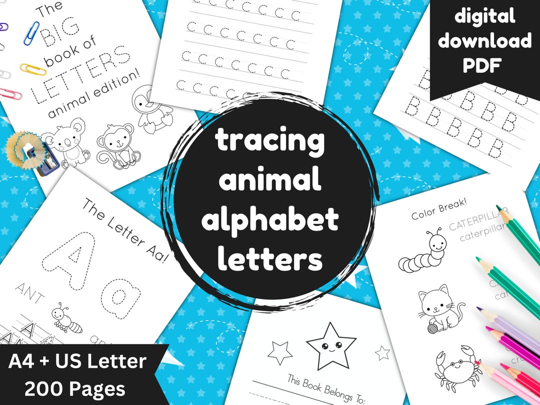 Printable Tracing Alphabet Workbook | Preschool Printable Writing ...