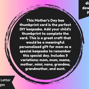 Mother's Day Fingerprint Craft Card | Fingerprint Art | Personalized ...