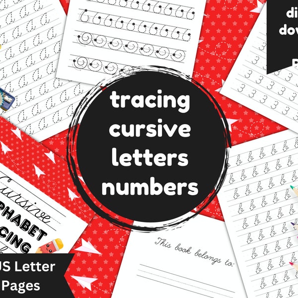 Printable Cursive Handwriting Book - Etsy