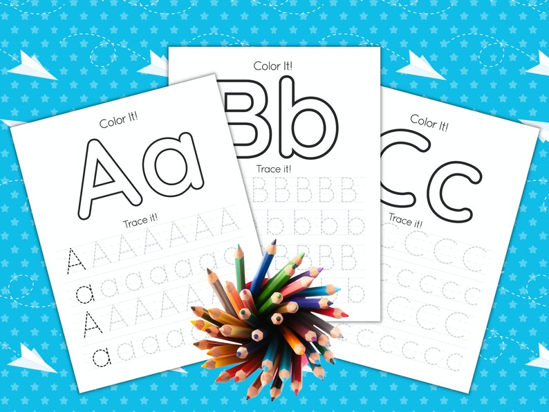 Printable Tracing Alphabet Workbook Preschool Printable Writing ...