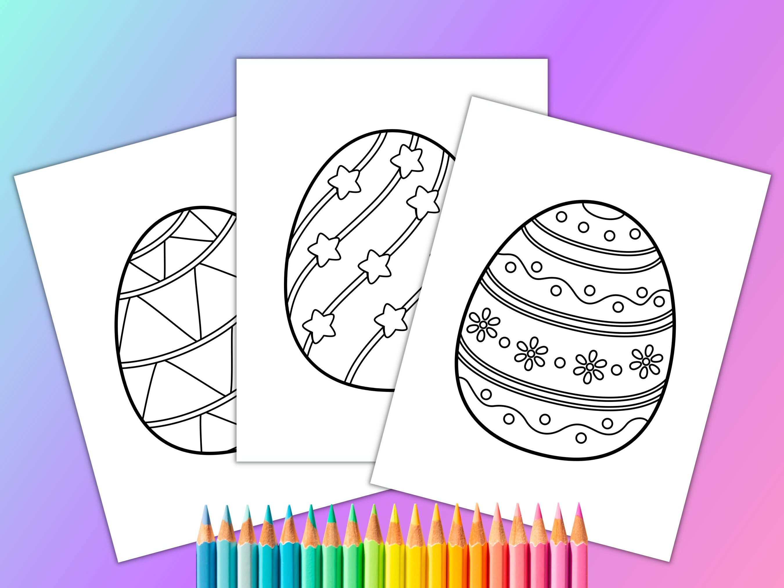 Printable Easter Egg Coloring Book for Kids Easter Coloring Book ...