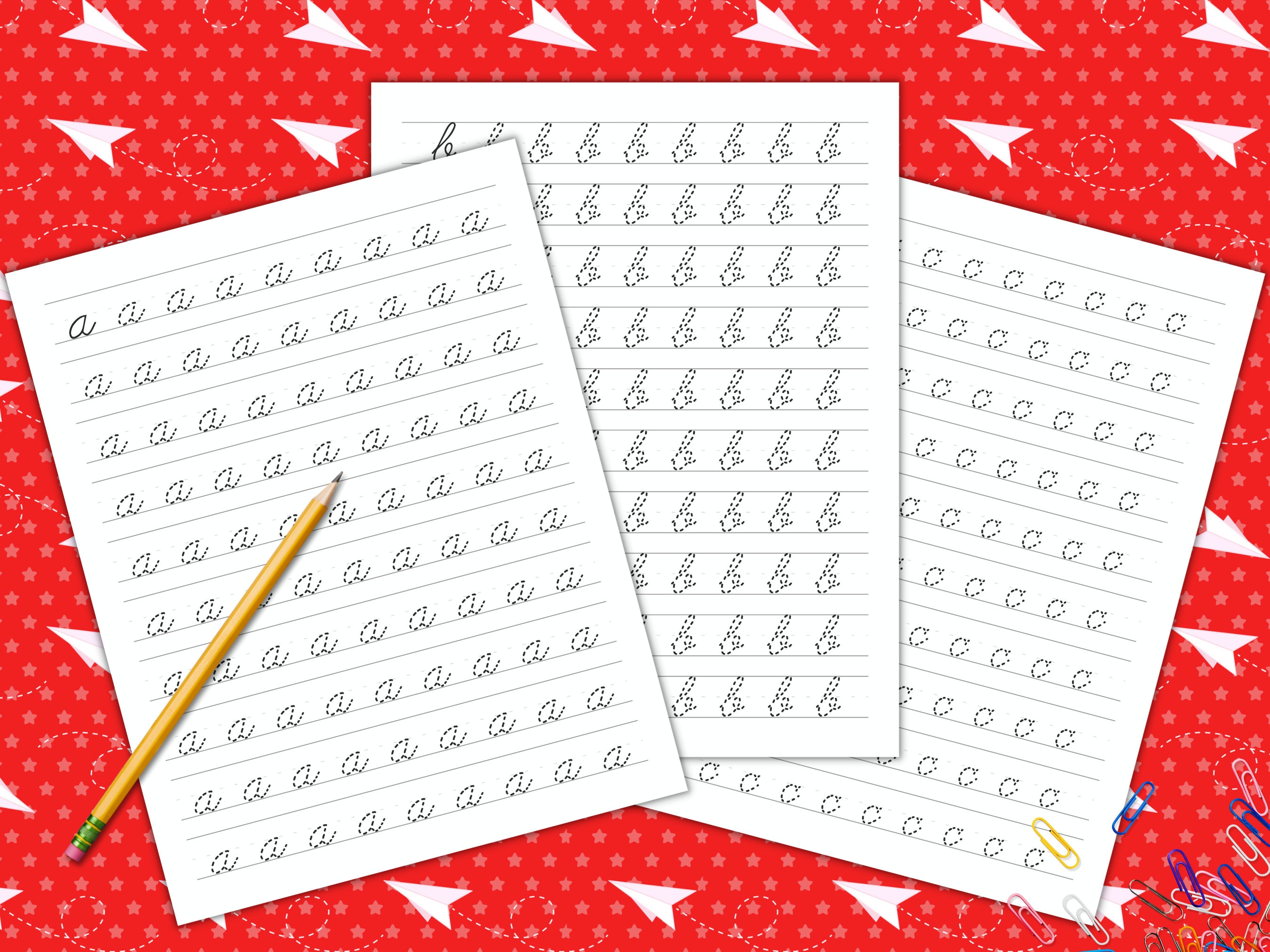 Printable Cursive Tracing Alphabet Workbook Cursive Practice ...