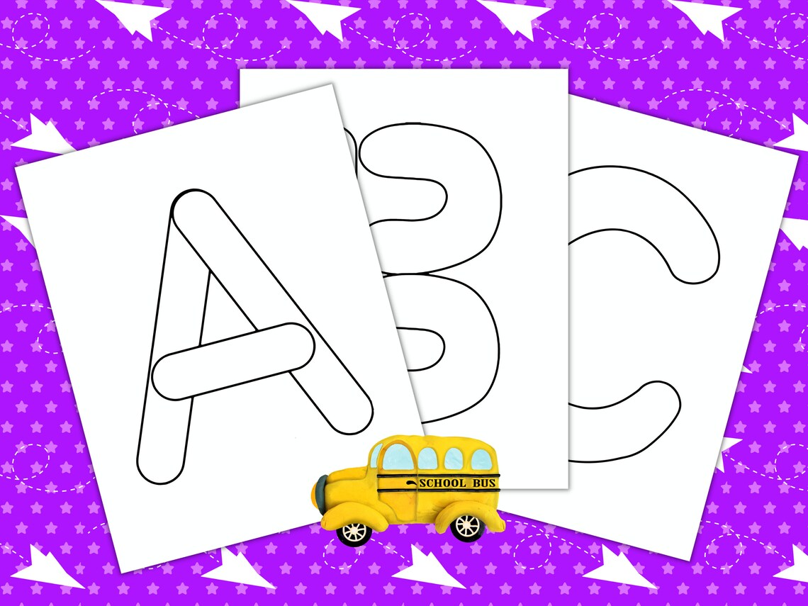 Printable Alphabet Play Dough Mats Preschool Printable Toddler ...