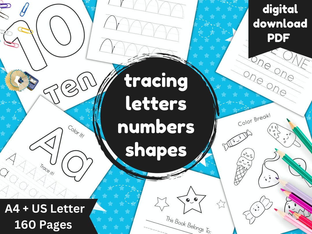 Printable Tracing Alphabet Workbook Preschool Printable Writing ...
