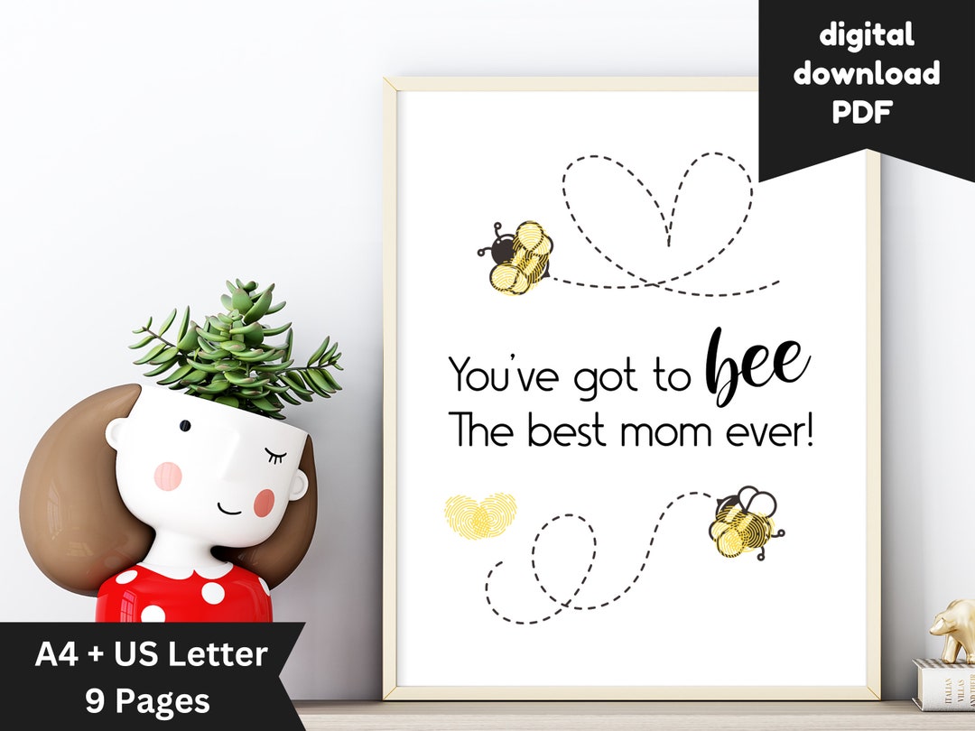 Mother's Day Fingerprint Craft Card | Fingerprint Art | Personalized ...