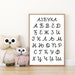 Serbian Printable Cursive Alphabet Wall Art | Nursery Wall Art ...
