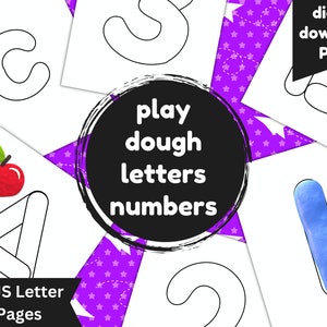 Printable Alphabet Play Dough Mats Preschool Printable Toddler ...