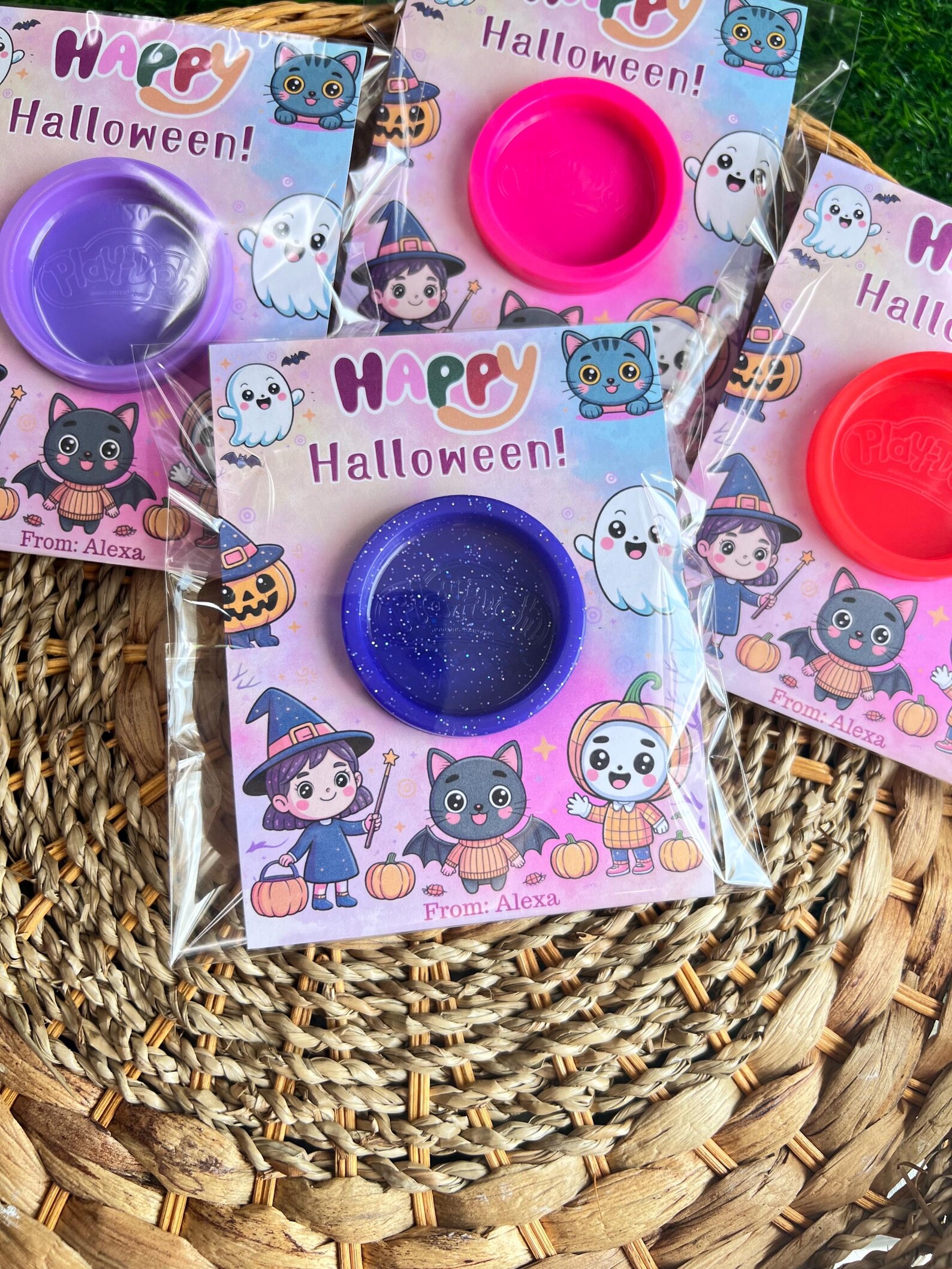 Halloween Play-doh Party Favor Card: Trick or Treat Gift - Etsy