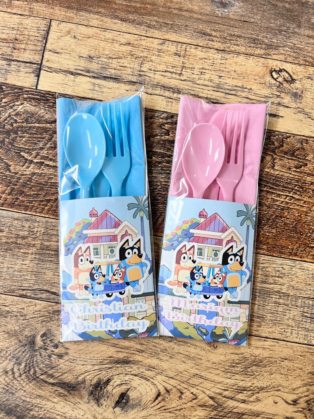 Bluey Personalized Party Cutlery,birthday Party - Etsy