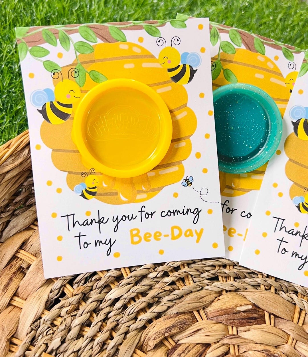 Bee Playdough Party Favor , Playdough, Party Favors for Kids, Bee Sweet ...