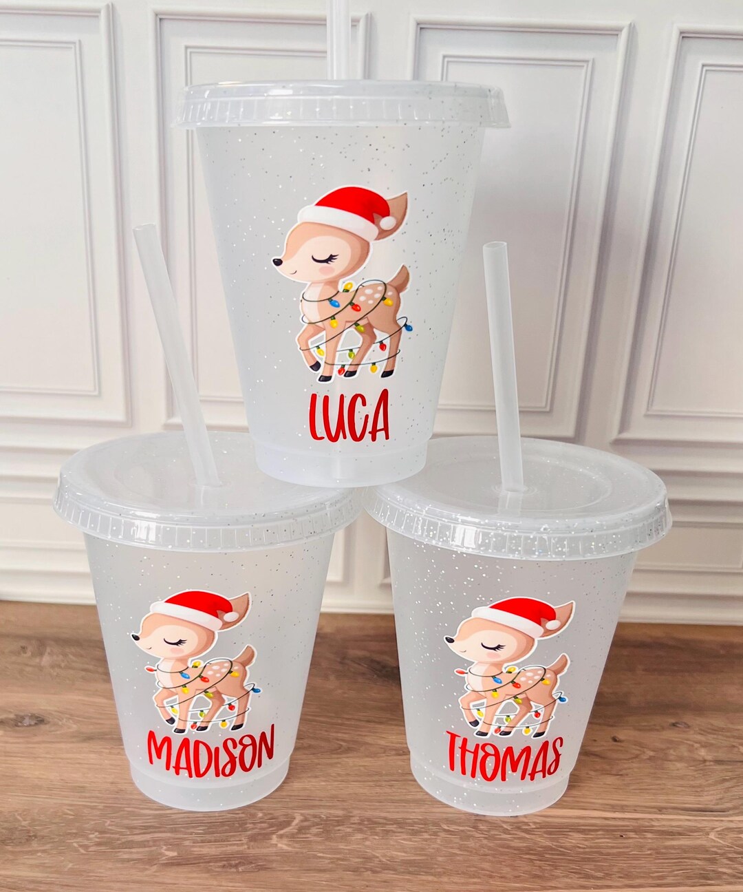 Personalized Christmas Cups: Reusable Kids Cup,christmas Gift. - Etsy